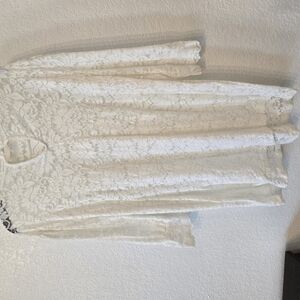 Tops | Elegant White Lace Top | Poshmark